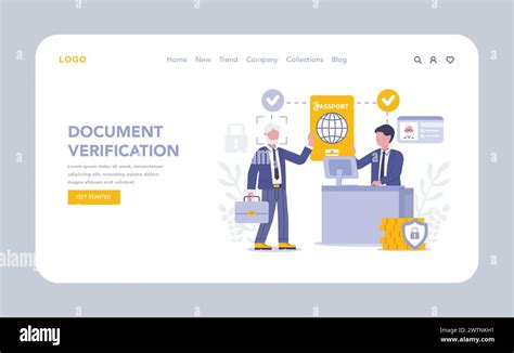 Kyc Web Or Landing Page Document Verification A Focused Scene On