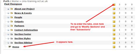 Linking A Tab To Another Section Or Website Research And Conference Websites Using The T4 CMS