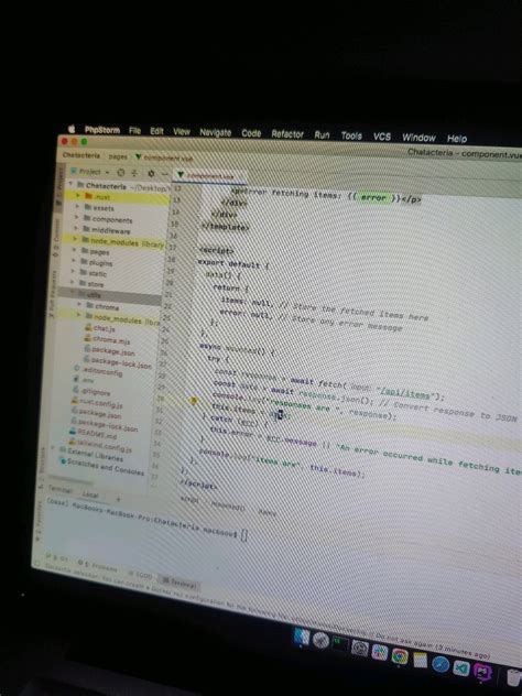 Shadeer Sadikeen On Linkedin Phpstorm Php Chromadb Nuxtjs Code