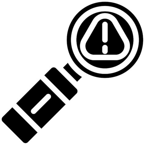 위험 식별 아이콘 프리미엄 벡터