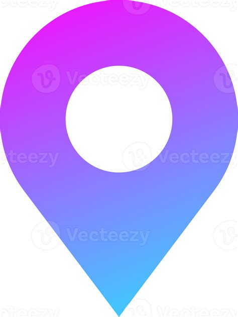 Map Location Pin Icon In Gradient Colors Address Signs Illustration 17172410 Png