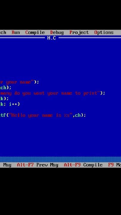 Print How Many Time Do You Want To Print Your Name In C Language