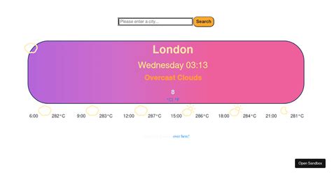 React Animated Weather Updated Examples Codesandbox