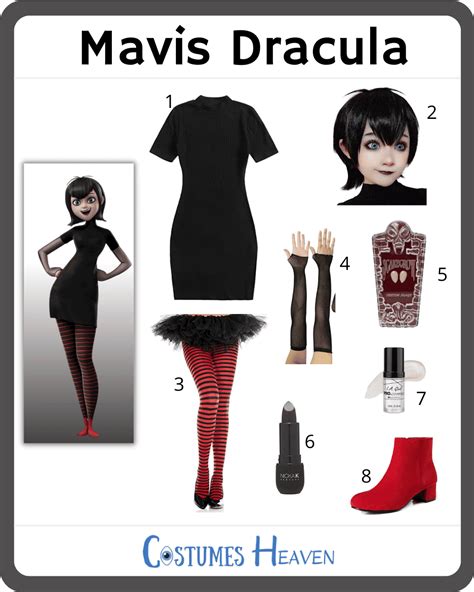 Costume Mavis Dracula Cosplay Makeup Transformation Into Mavis From