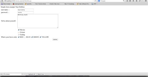 Programming For Beginners Struts2 Checkboxlist Example