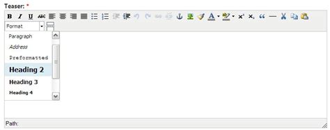 Enabling Html Tag Formatting In Drupal Wysiwyg Tinymce Good Point Well Made