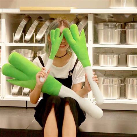 Miku Leek Plush Miku Green Onion Plushie Toy Miku Cosplay RegisBox