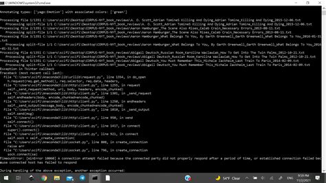 Bug Yago Winerror 10060 Program Fails But Then Output File