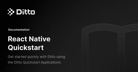 React Native Quickstart Ditto