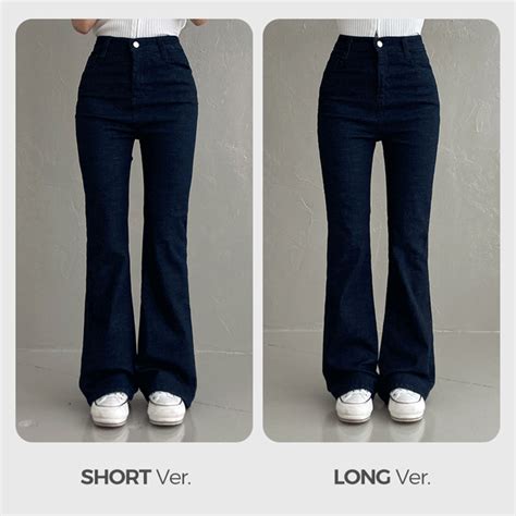 숏롱기장선택 넬트 하이웨스트 생지 슬림 부츠컷 청바지 여름신상데님코디생지진여름청바지피크닉 에이블리