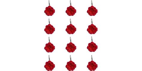36 Pack Red Rose Shower Rings
