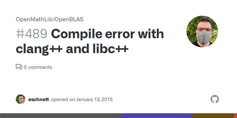 Compile Error With Clang And Libc Issue 489 OpenMathLib