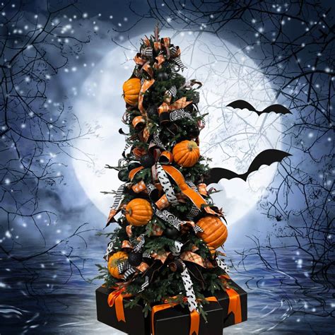 Spooky Chic Black Halloween Tree Inspiration From Dallas Market