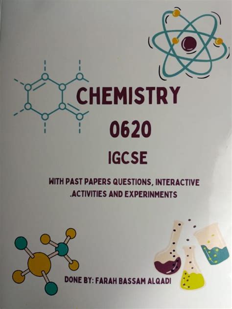 Chemistry Igcse With Past Papers Questions Interactive Activities And Experinments 0620 Teacher