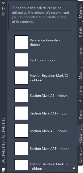 Solved Missing Tabs In Tool Palettes Autodesk Community