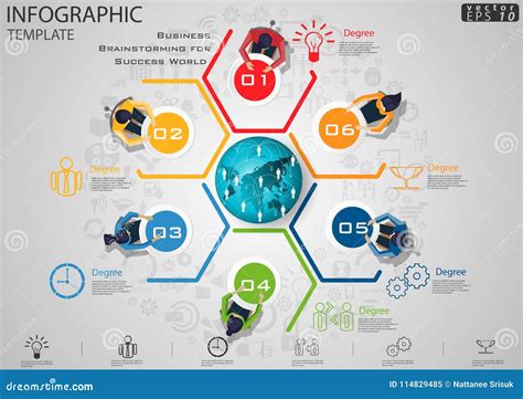 Businessman Brainstorming For Success Modern Design Idea And Concept Vector Illustration