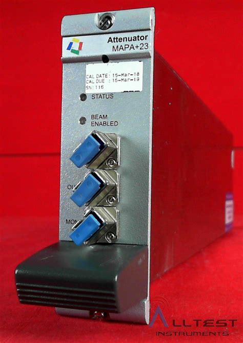 Mapa 2329190sc Jds Uniphase Optical Attenuator 62 5 125 750 To 1350nm Single Attenuator