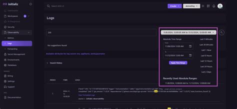 Logs Initializ Documentation
