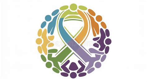 The Image Depicts A Group Of Eight Stylized Human Figures Arranged In A Circular Formation