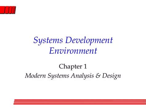 Ppt Systems Development Environment Powerpoint Presentation Free