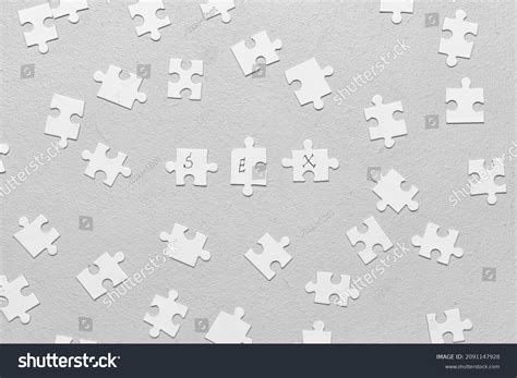 Puzzle Pieces Word Sex On Grey Stock Photo 2091147928 Shutterstock