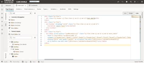 How To Create Editable Table In Vbcs