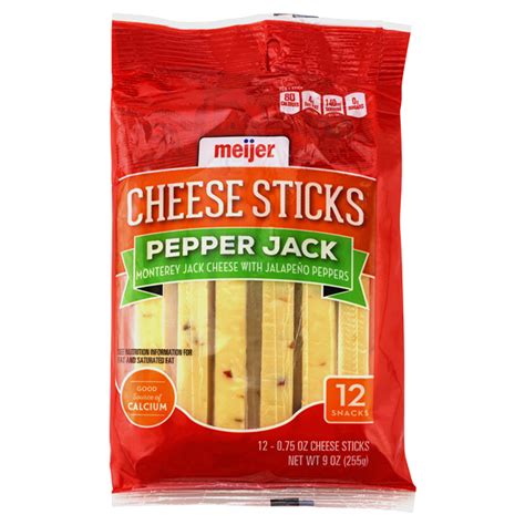 Meijer Pepper Jack Cheese Sticks 9 Oz Shipt