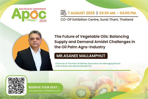 Palmex We Are Delighted To Announce That Apoc2025 Will Bring Together Experts And Industry