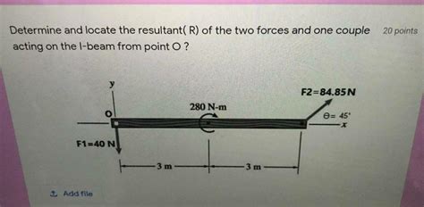 Solved Points Determine And Locate The Resultant R Of Chegg Com
