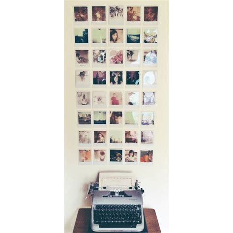 Wall Of Polaroids Polaroids And Typewriters Polaroid Wall Wall
