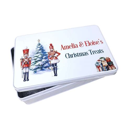 Personalised Christmas Treat Nutcracker Tin So Sew Precious