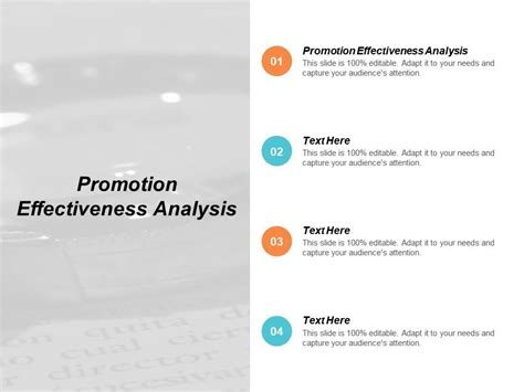 Promotion Effectiveness Analysis Ppt Powerpoint Presentation Summary