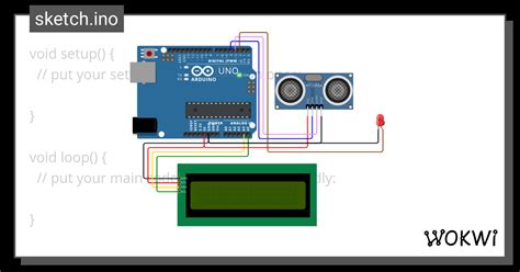 Praktikum 3sensor Hc Sr04 Wokwi Esp32 Stm32 Arduino Simulator