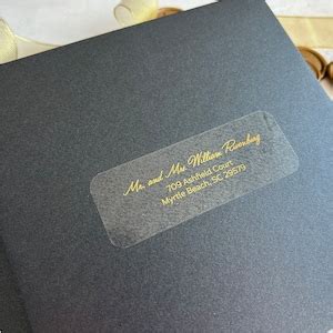 Return Address Labels Address Labels Personalized Labels Address Printed Envelope Clear Foil