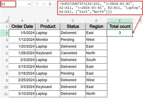 How To Use Countifs With Date Range And Text In Excel Excel Insider