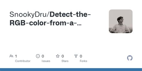 Github Snookydrudetect The Rgb Color From A Webcam Using Python Opencv