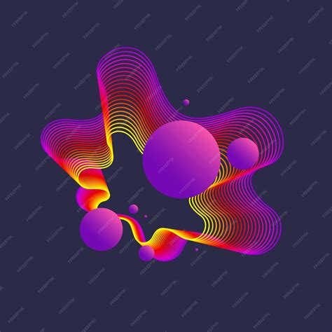 Premium Vector Abstract Background With Dynamic Linear Waves Vector Illustration In Flat