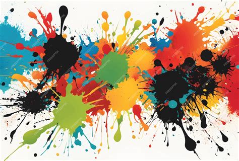 Premium Vector Abstract Splatter Color Background Illustration Vector
