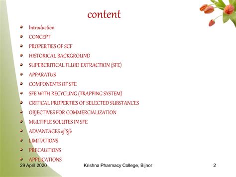 Supercritical Fluid Extraction Technology Basics And Application For Extraction Of
