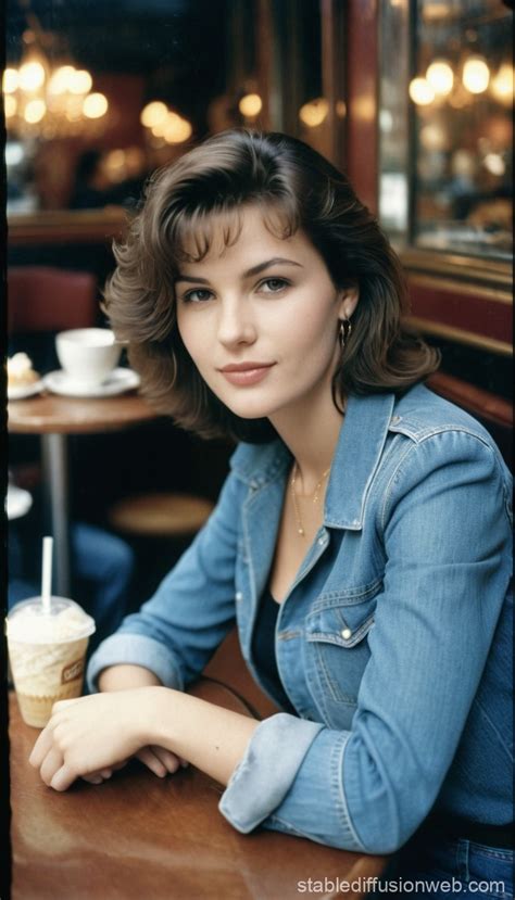 Anie Darling In A Parisian Cafe Stable Diffusion Online