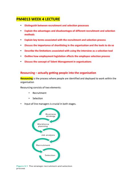 Pm4013 Week 4 Lectures Week 4 Lecture Notes Pm4013 Week 4 Lecture • Distinguish Between