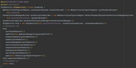 Spring Security Config Refactoring