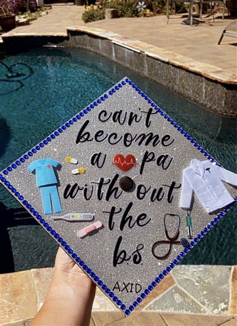 Grad Cap Graduation Cap Designs College Medical Physician Assistant