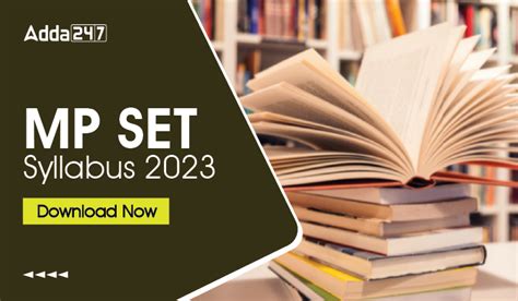 MP SET Syllabus And New Exam Pattern Download