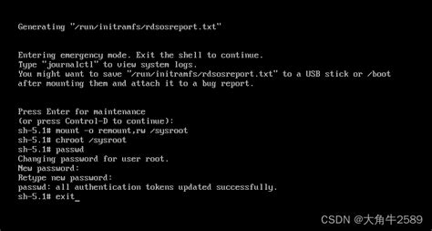 redhat通过多种方式重置root密码 redhat重置root密码 csdn博客