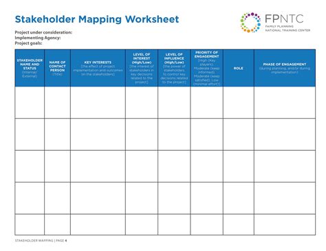 Free Printable Stakeholder Map Templates PDF Word Excel
