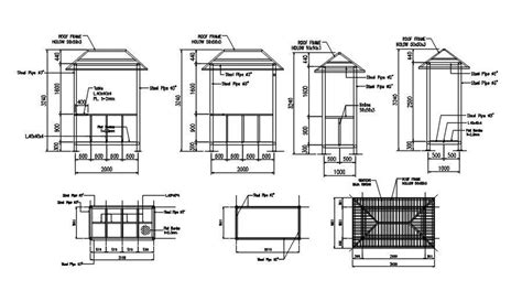 Roof And Pipe Details In Autocad 2d Drawing Dwg File Cad File Cadbull