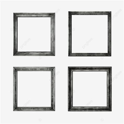 그런지 스타일의 블랙 프레임 국경 액자 뇌졸중 Png 일러스트 및 이미지 에 대한 무료 다운로드 Pngtree