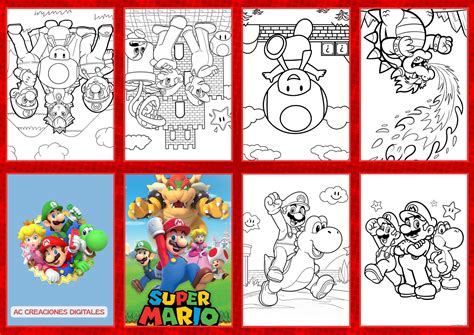 Libro Para Colorear De Mario Bros Artofit