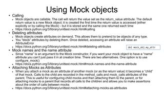 Python Mocking Intro PPT
